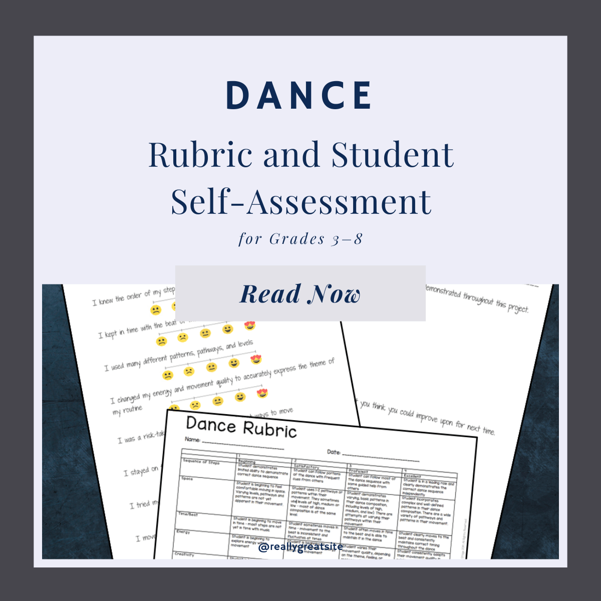 Dance Performance Rubric & Student Self-Assessment