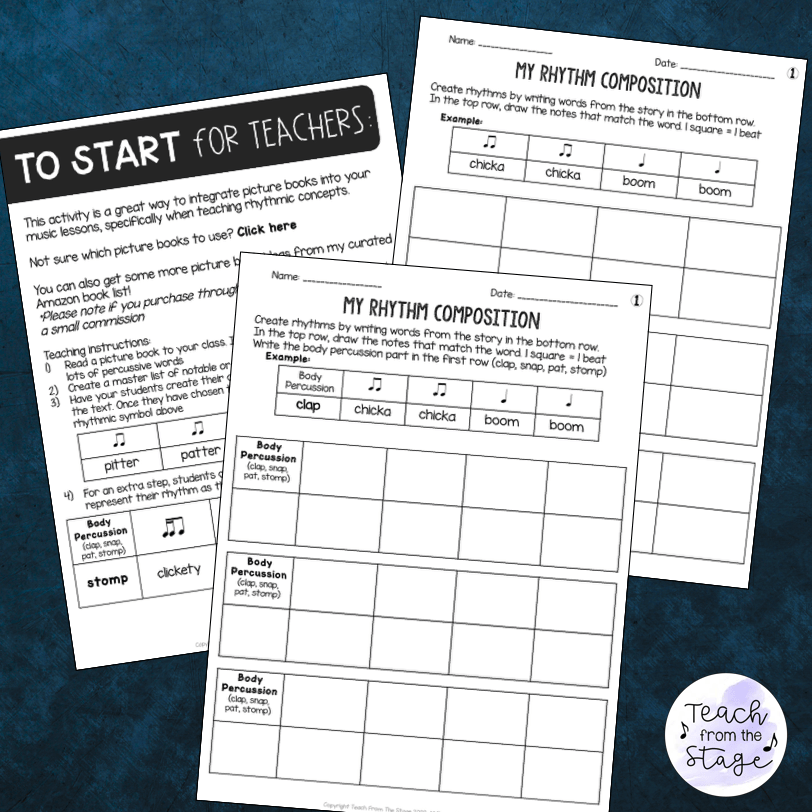 Rhythm Composition with Syllables - Teach From The Stage