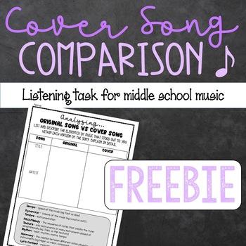 Cover Song Comparison FREEBIE - Teach From The Stage