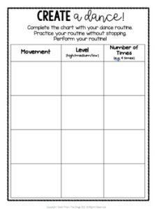 Create a Dance FREEBIE - Teach From The Stage