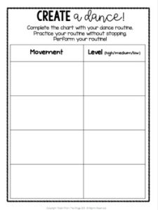 Create a Dance FREEBIE - Teach From The Stage