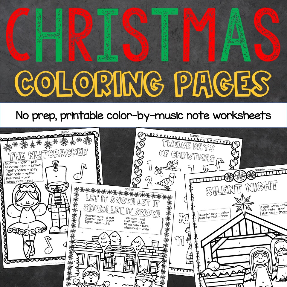 Christmas Colour by Note - Teach From The Stage