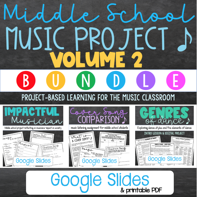 Middle School Music Project BUNDLE Volume 2 - Teach From The Stage