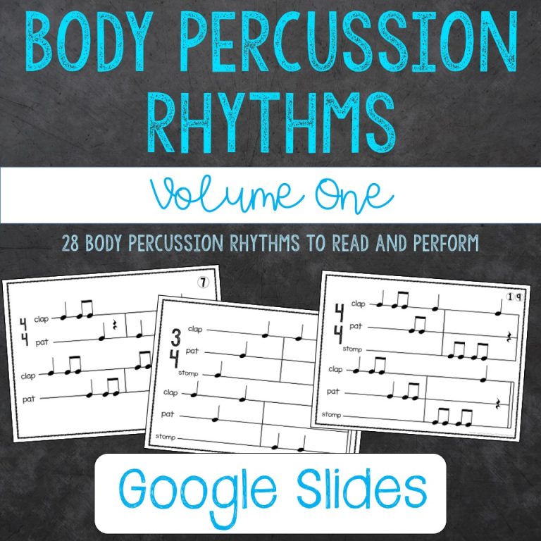 Body Percussion Rhythm Reading - Teach From The Stage