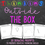 Think Outside the Box - Drawing Prompts - Teach From The Stage