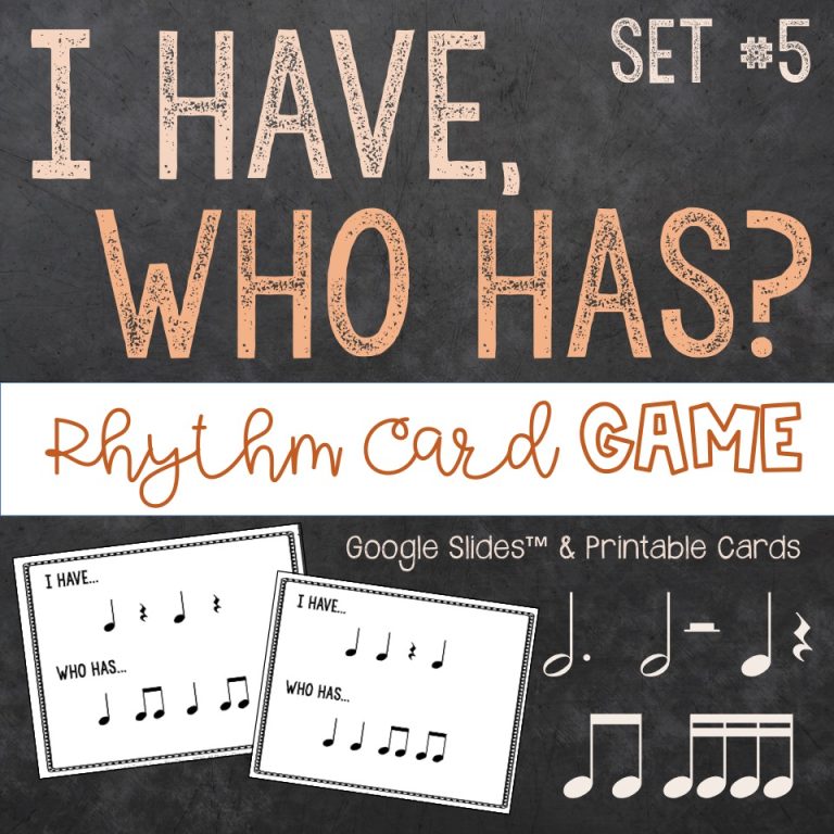 Rhythm Reading Game - Set 5 - Teach From The Stage