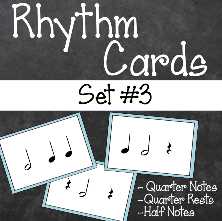 Rhythm Reading Cards Set #2 - Teach From The Stage
