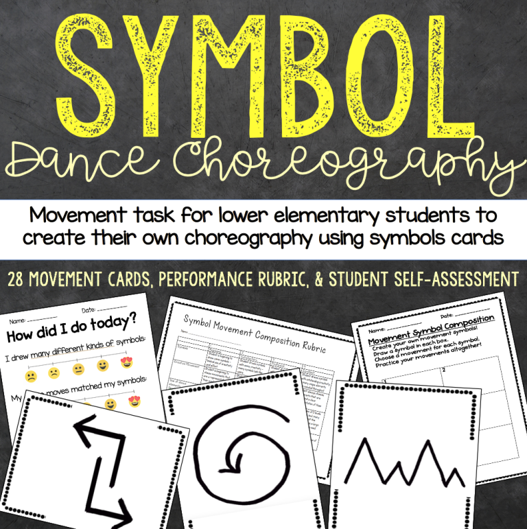 Dance Choreography Using Symbols - Dance Task for Lower Elementary ...