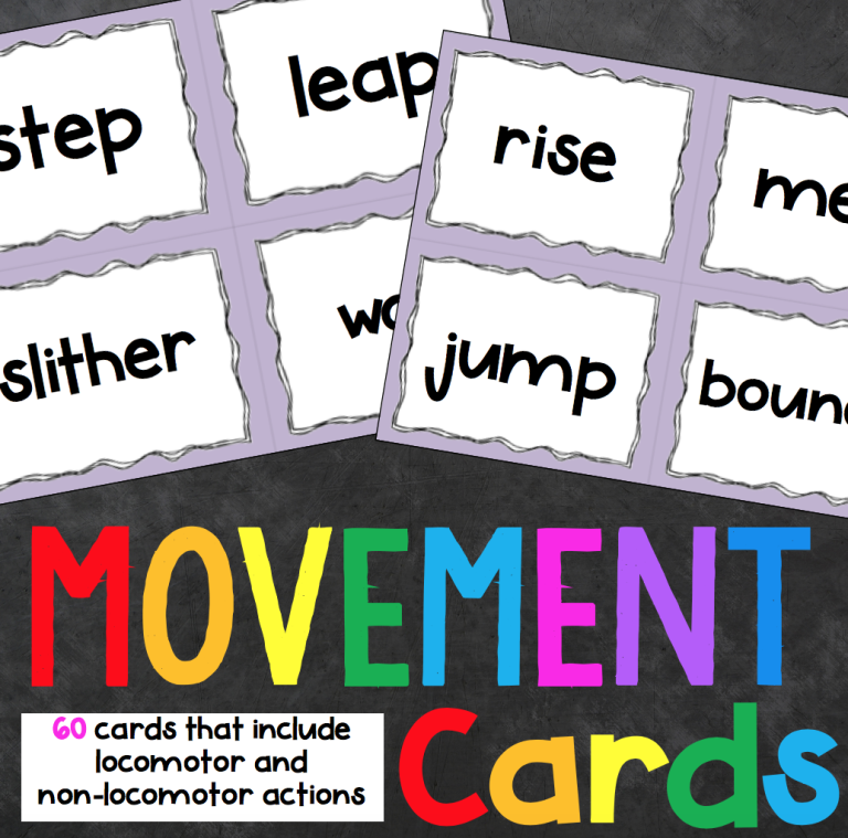 Creative Dance Movement Cards - Teach From The Stage