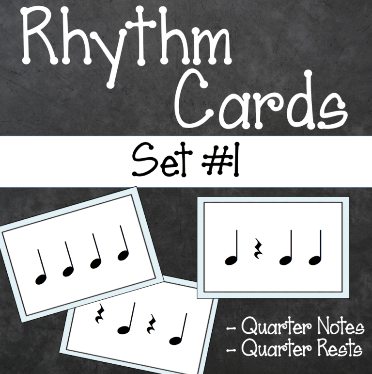 Rhythm Reading Cards Set #1 - Teach From The Stage