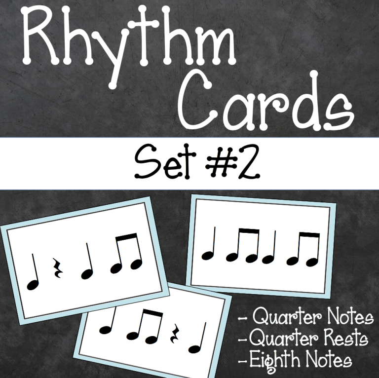 Rhythm Reading Cards Set #2 - Teach From The Stage