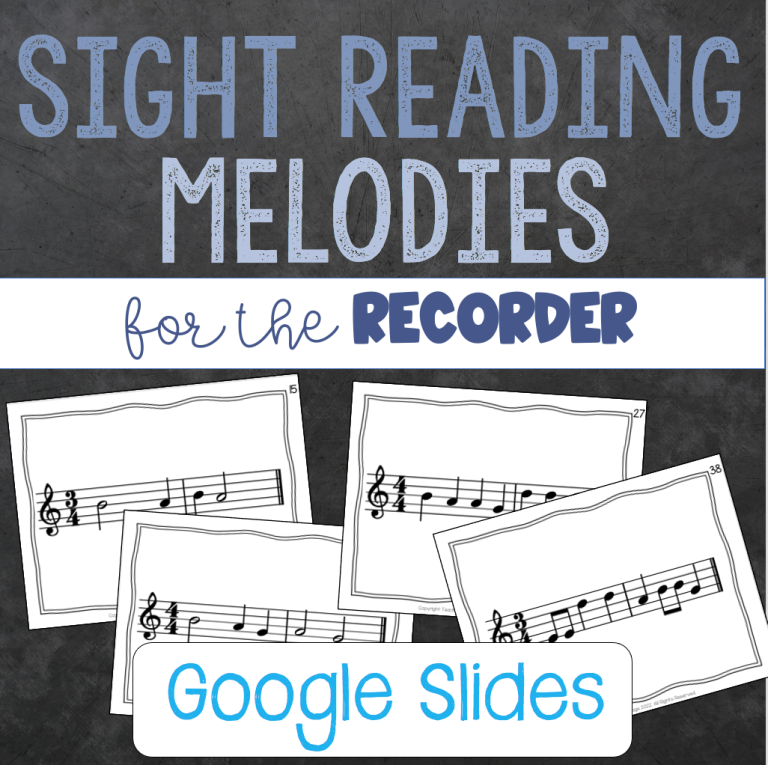 Recorder Sight Reading Melodies - Teach From The Stage