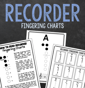 Recorder Fingering Charts - Teach From The Stage