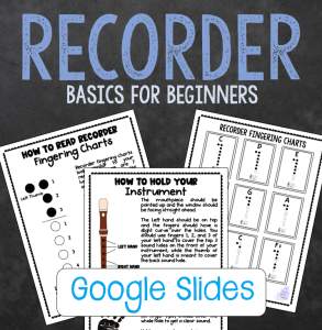 Recorder Beginner Basics Music Program - Teach From The Stage