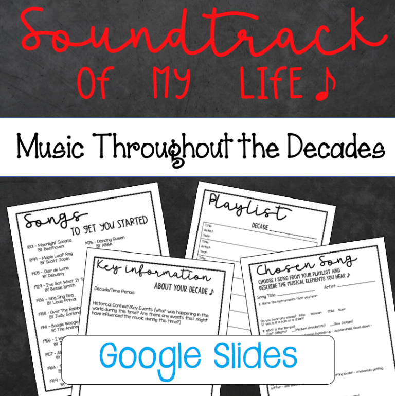 Music Throughout the Decades - Teach From The Stage