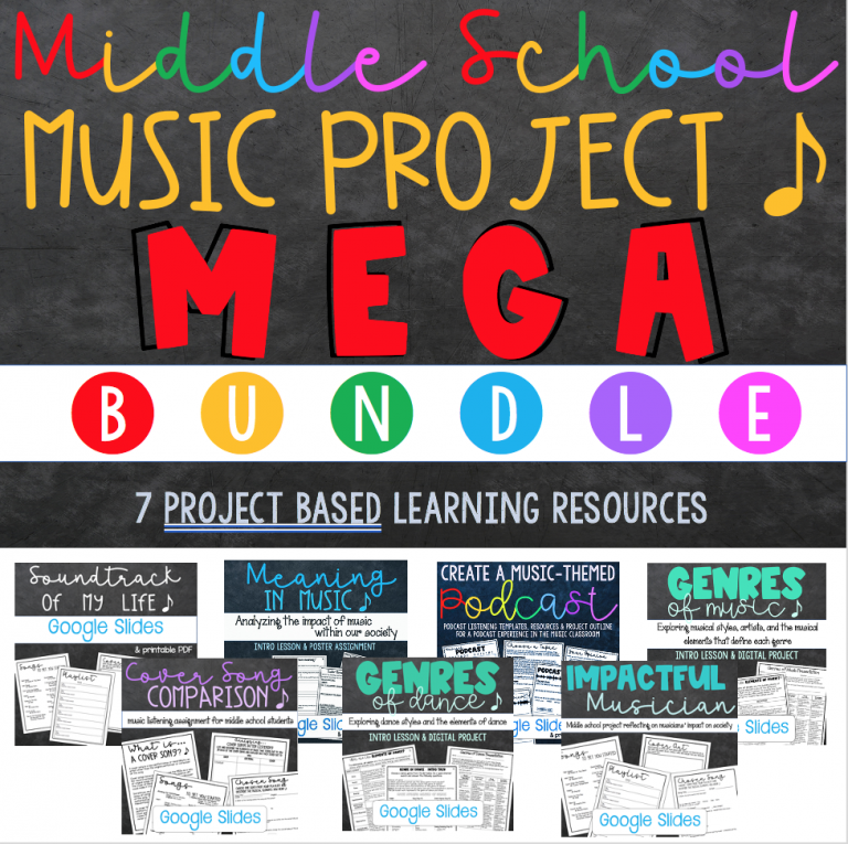 Middle School Music Project MEGA BUNDLE - Teach From The Stage