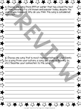 Music Writing Prompts - Teach From The Stage