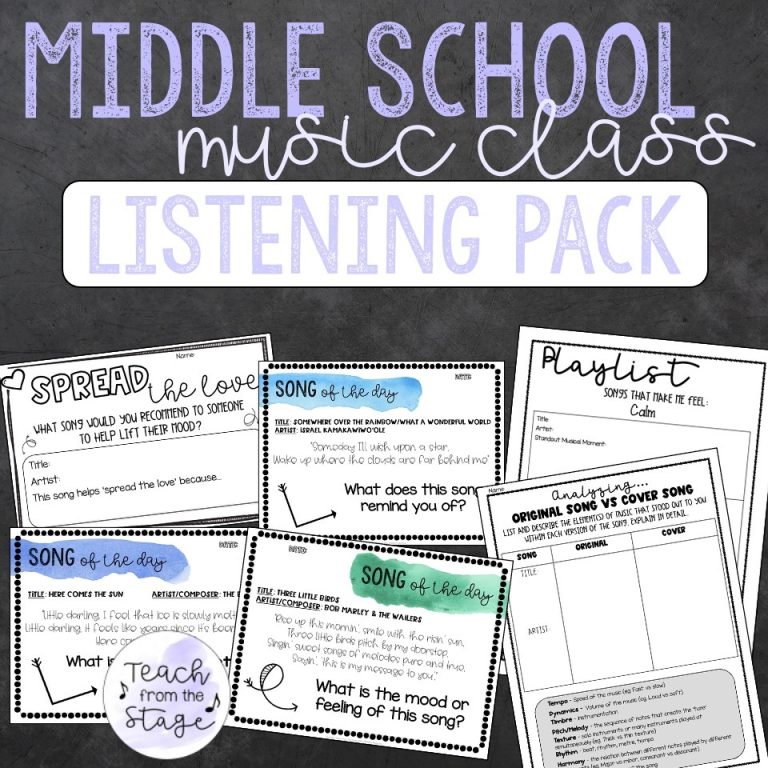Music Listening Activity Pack - Teach From The Stage