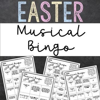 Musical Bingo Card - Easter - Teach From The Stage