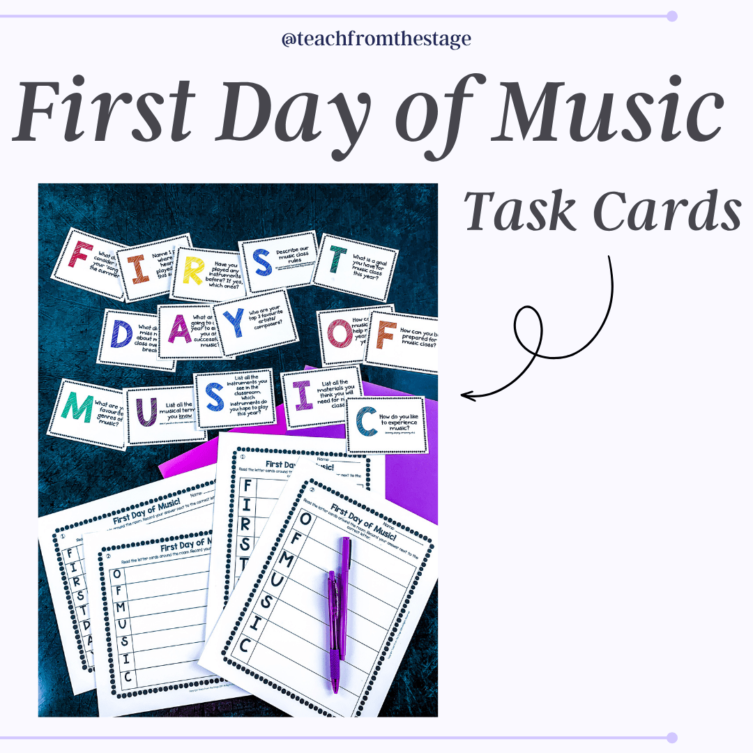 First Week of Music Class Ideas for Middle School