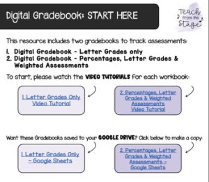 Digital Gradebook - Teach From The Stage