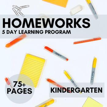 HomeWorks Kindergarten Printable At Home Learning Program - Teach From ...