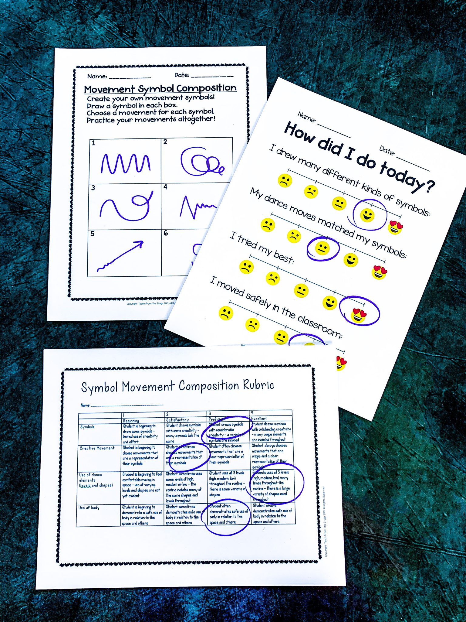 Dance Performance Rubric & Student Self-Assessment