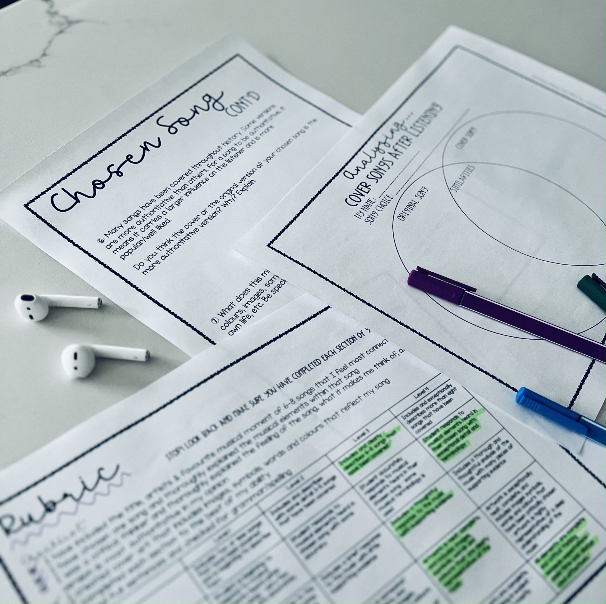 Enhance Your Music Classroom with the Cover Song Comparison Project ...