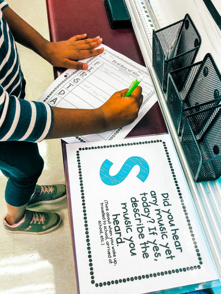 Back-to-School Music Task Cards for Classroom Expectations