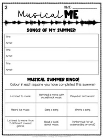 Musical Me - Back To School - Teach From The Stage