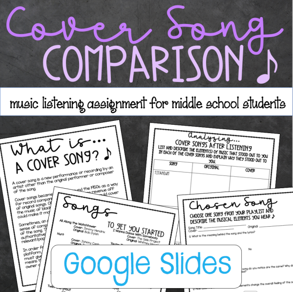Teach Musical Elements with the Free Cover Song Comparison Project