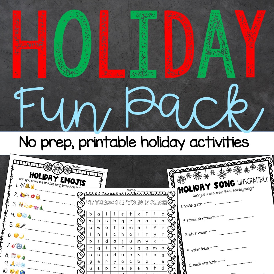 Make the Season Bright with Music-Themed Holiday Printables - Teach ...
